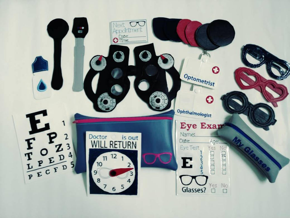 Eye Doctor Toy Set, Play Doctor Kit, Optometrist Toy Set, Pretend Play ...